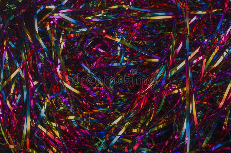 Colored Tinsel stock image. Image of shine, texture, north - 71127441