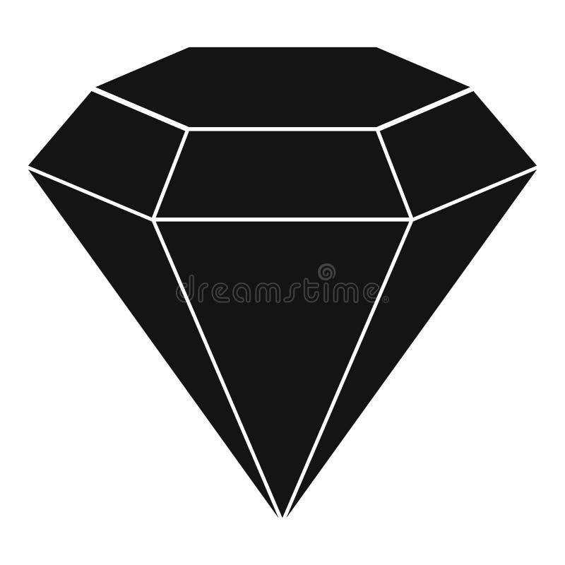 Brilliant Gemstone Icon, Simple Style Stock Vector - Illustration of ...
