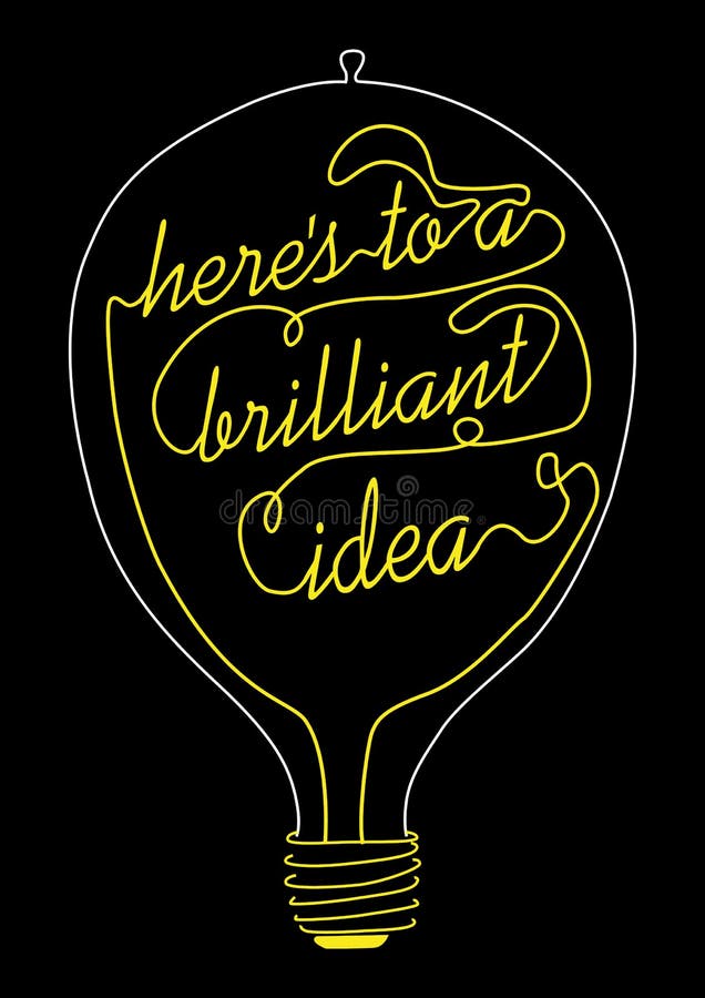 Brilliant Idea stock illustration. Illustration of creativity - 28424751