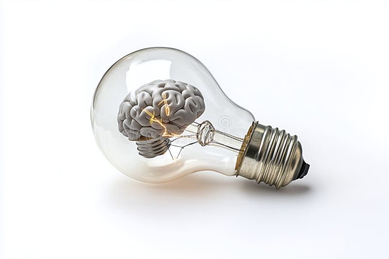Brilliant Idea Concept Human Brain Inside Light Bulb Innovative ... Brilliant Idea Concept Human Brain Inside Light Bulb Innovative ...