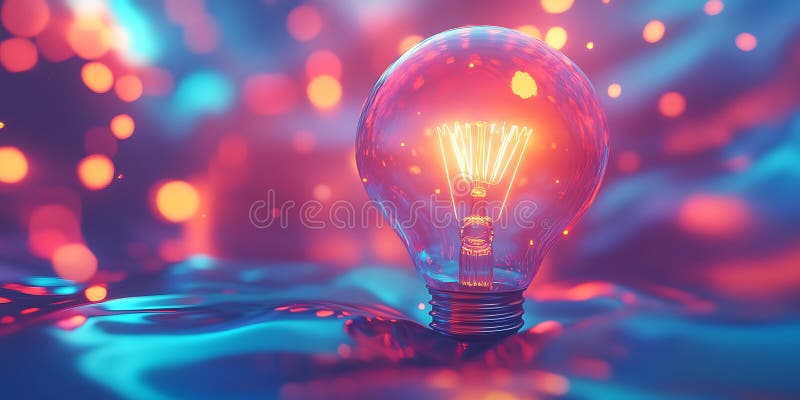 Brilliant Ideas Abstract Lightbulb Concept Art Innovation Inspiration ...