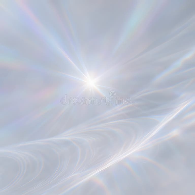 A Brilliant Light Source Emits Star-like Rays and Iridescent Flares ...