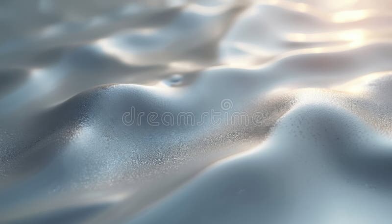 Brilliant Liquid Titanium Material with Smooth Waves. Metal Surface ...