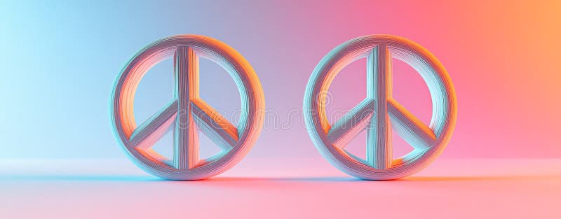 A Brilliant Portrayal of Smashed Peace Symbols, Signifying Hope and a ...