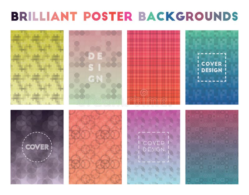 Brilliant Poster Backgrounds. Stock Vector - Illustration of design ...
