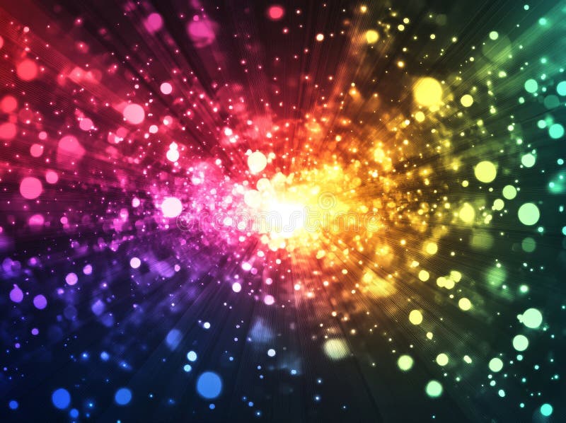 Prism Rainbow Specs on Black Background Overlay Stock Photo - Image of ...