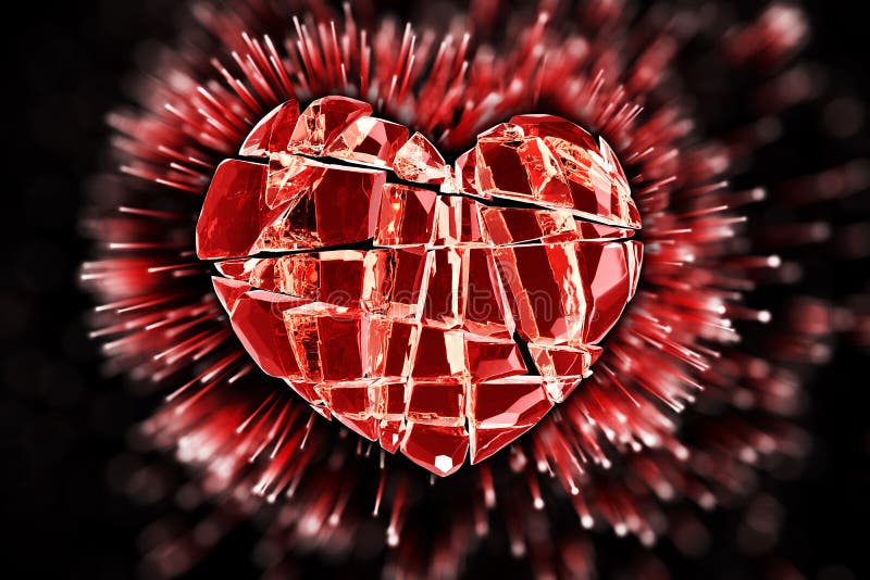 Brilliant Ruby on Black Background. Red Crystal Stock Illustration ...