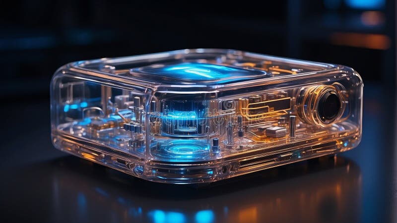 A Brilliantly Shimmering High-tech Device. AI Generated Stock ...