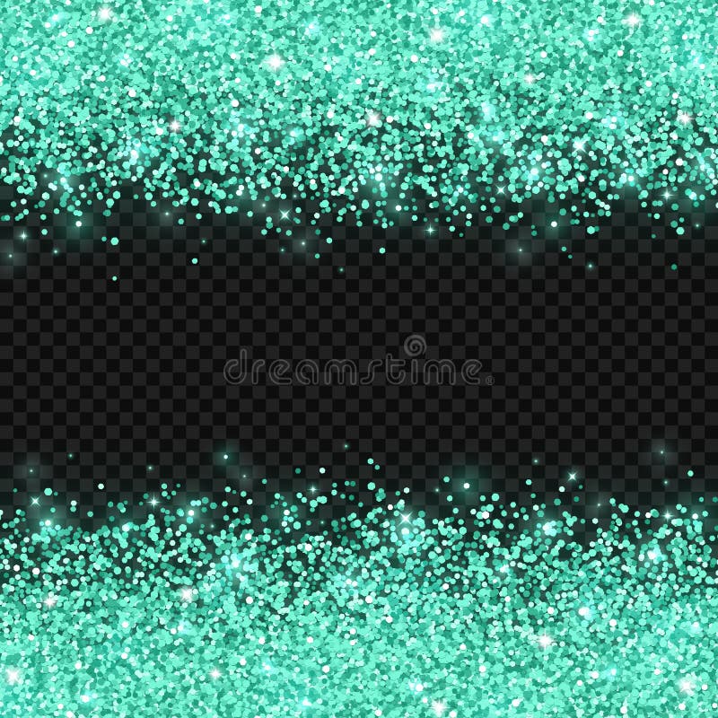 Brillo De La Turquesa En Fondo Transparente Oscuro Vector Ilustración ...