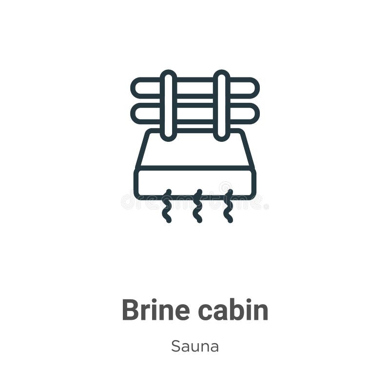 Brine Cabin Icon. Trendy Brine Cabin Logo Concept on White Background ...