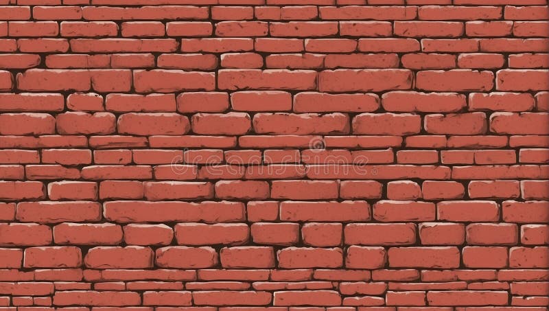 Authentic Red Brick Wall Seamless Texture Background. AI Generation ...
