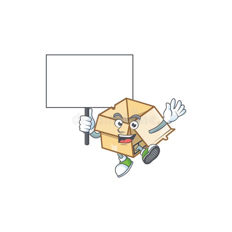 Bring Board Box Cardboard Open for Goods Packaging Stock Vector ...