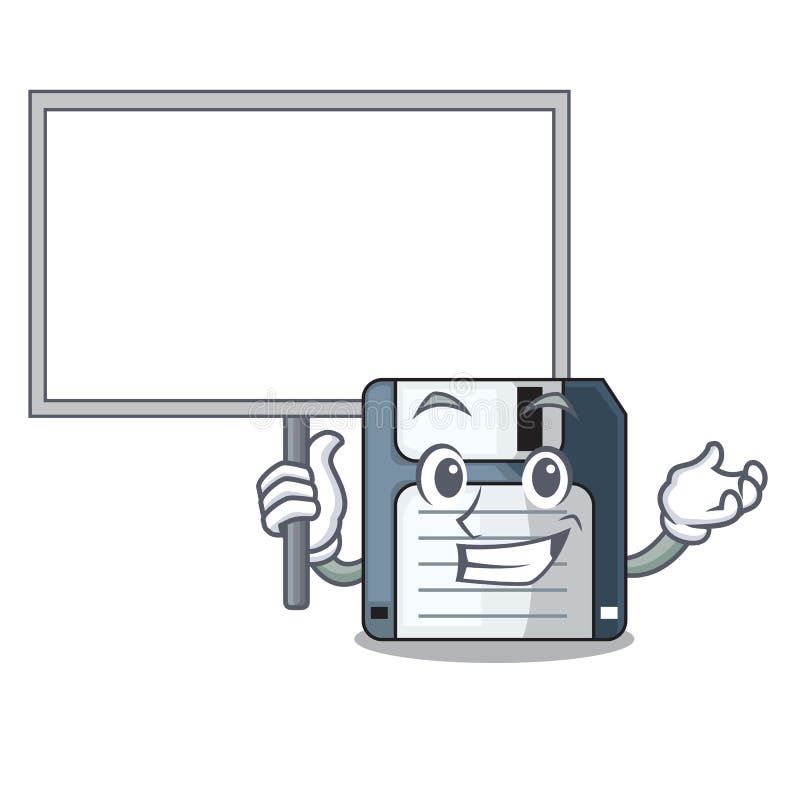 Bring Board Cartoon Shape in the Floppy Disk Stock Vector ...