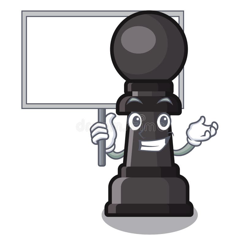 Bring Board Chess Pawn Isolated with the Cartoon Stock Vector ...