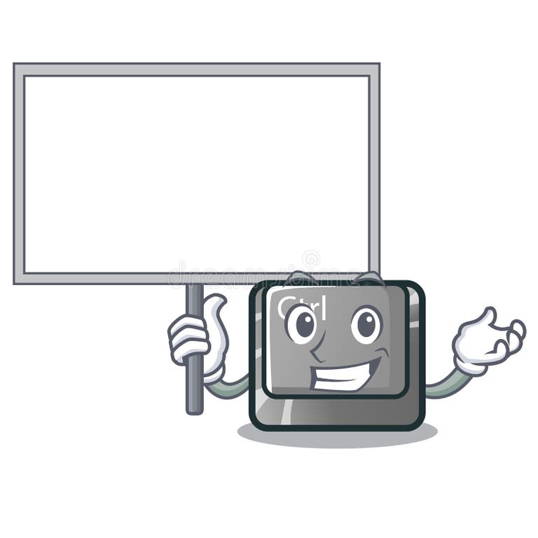 Bring Board Ctrl Button in the Cartoon Shape Stock Vector ...
