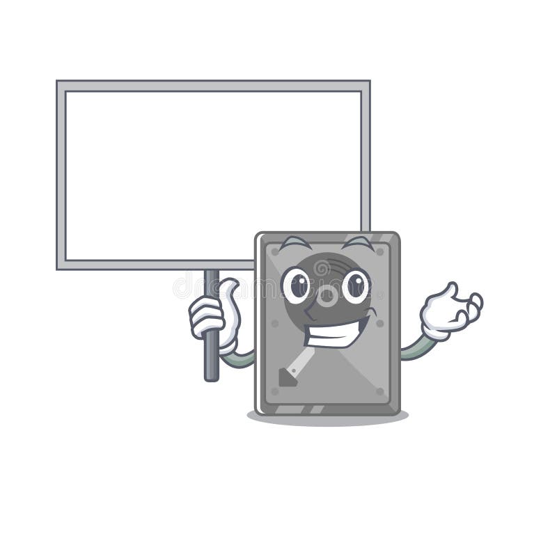 Bring Board Hard Drive Internal on the Character Stock Vector ...