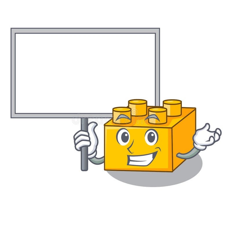 Bring Board Plastic Building Blocks Cartoon on Toy Stock Vector ...