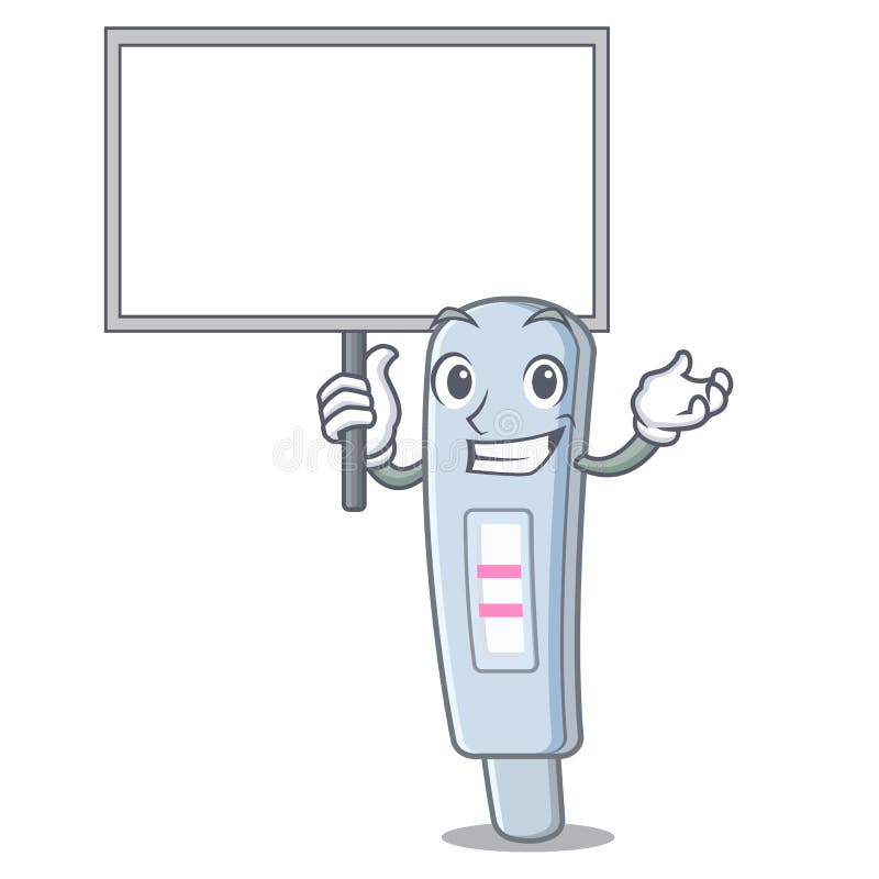 With Board Test Pack in the Mascot Shape Stock Vector - Illustration of ...