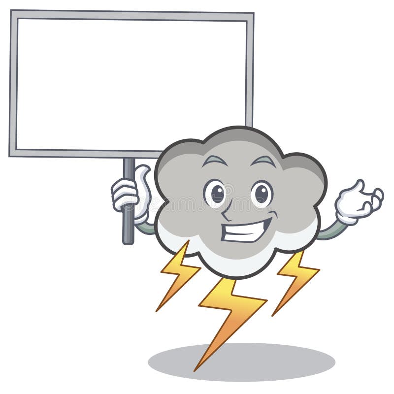 Bring Board Thunder Cloud Character Cartoon Stock Vector - Illustration ... Bring Board Thunder Cloud Character Cartoon Stock Vector - Illustration ...