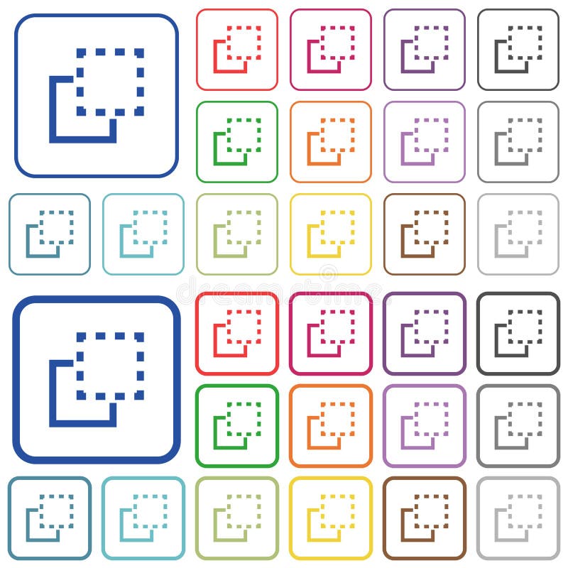 Bring To Front Icon of 3 Types Color, Black and White, Outline ...