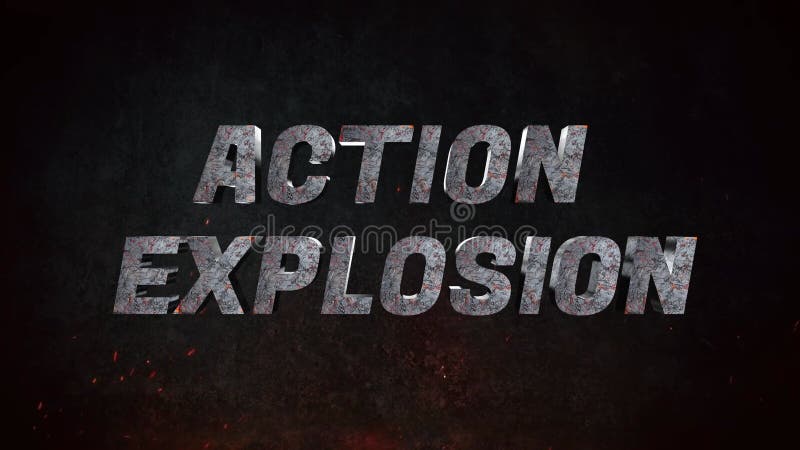 Action Explosion 3D Cinematic Text Background - Explosive, High-Impact ...