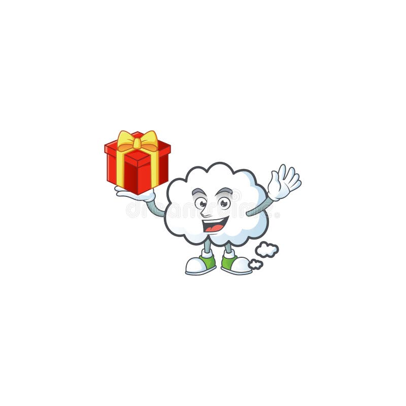 Bring Gift Cloud Bubble on a White Background. Stock Vector ...