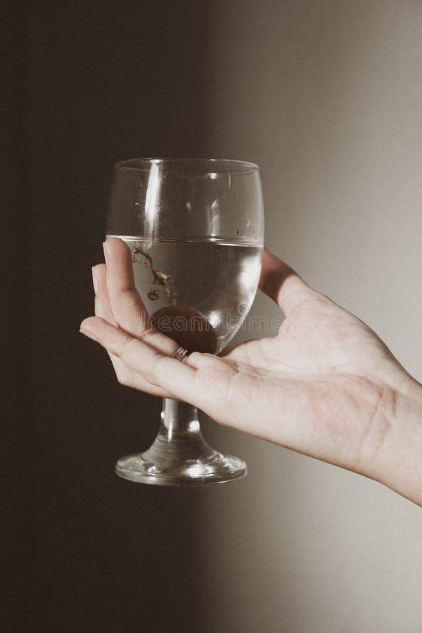 Bring a Glass of Water and Red Grape Stock Photo - Image of bring ...