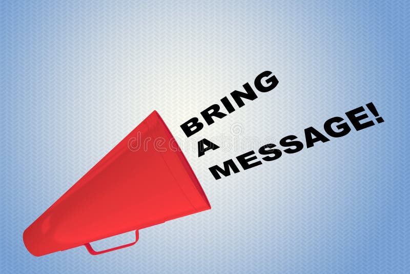 Bring a Message concept stock illustration. Illustration of decoration ...