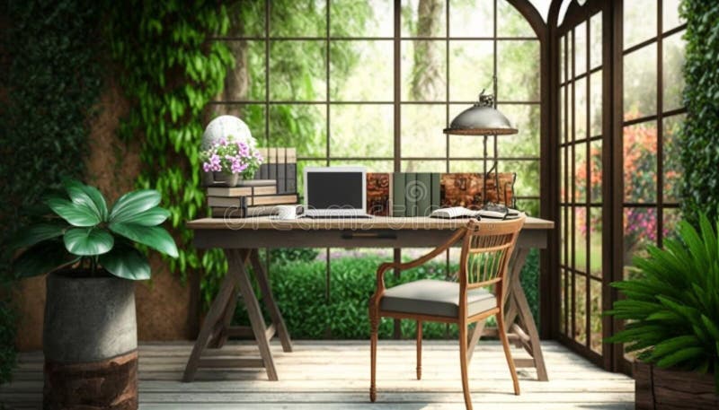 Peaceful Workspace Stock Illustrations – 261 Peaceful Workspace Stock ...