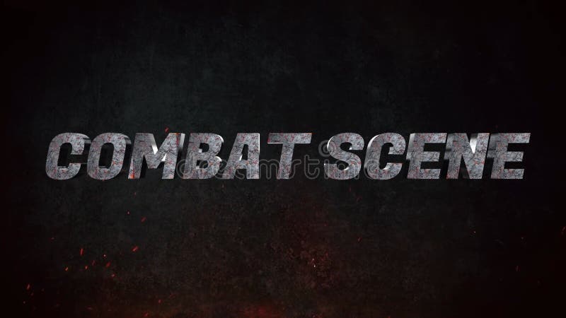 Combat Scene 3D Cinematic Text Background - Intense, High-Impact ...