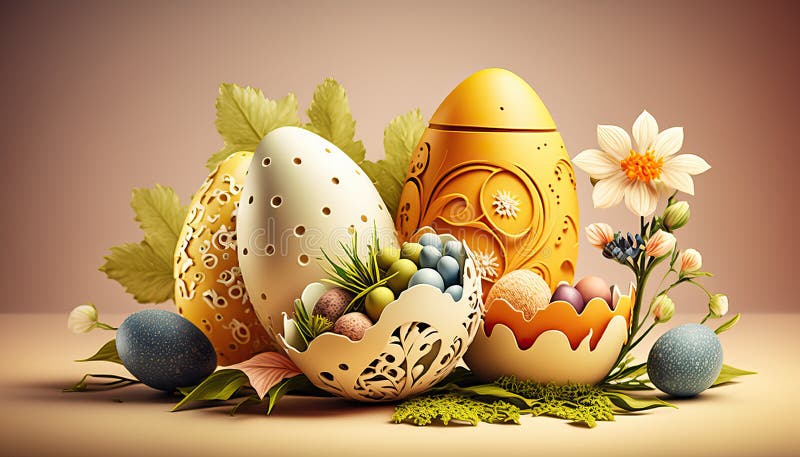 Easter Eggs Galore: Bringing Joy and Sunshine To Your Celebration Stock ...