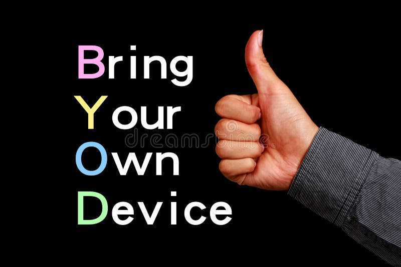 Bring your own device stock image. Image of cellphone - 52400433