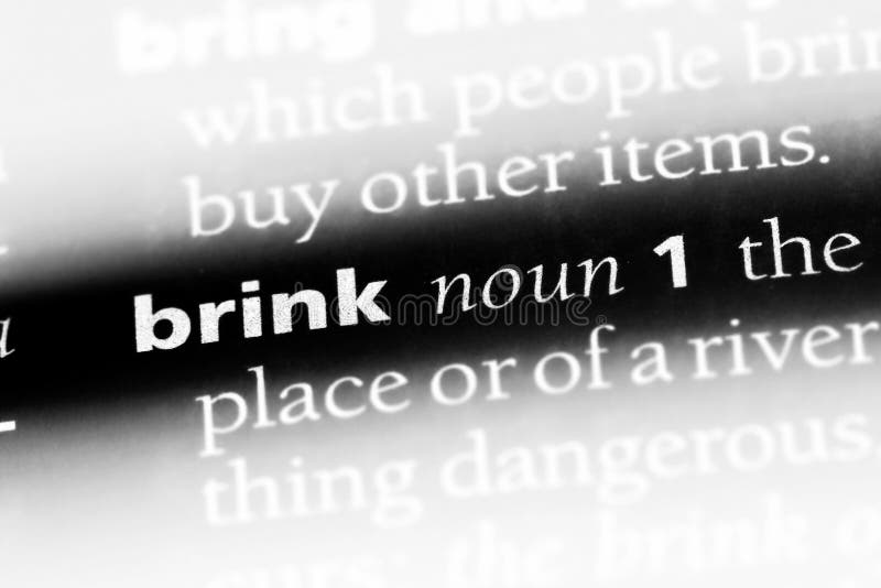 Brink stock image. Image of english, idea, closeup, isolated - 114407723