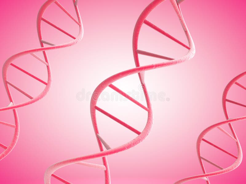 Spirale rose d'ADN illustration stock. Illustration du transitoire ...