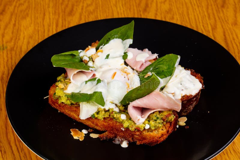 Brioche with ham stock image. Image of gourmet, delicious - 128852965