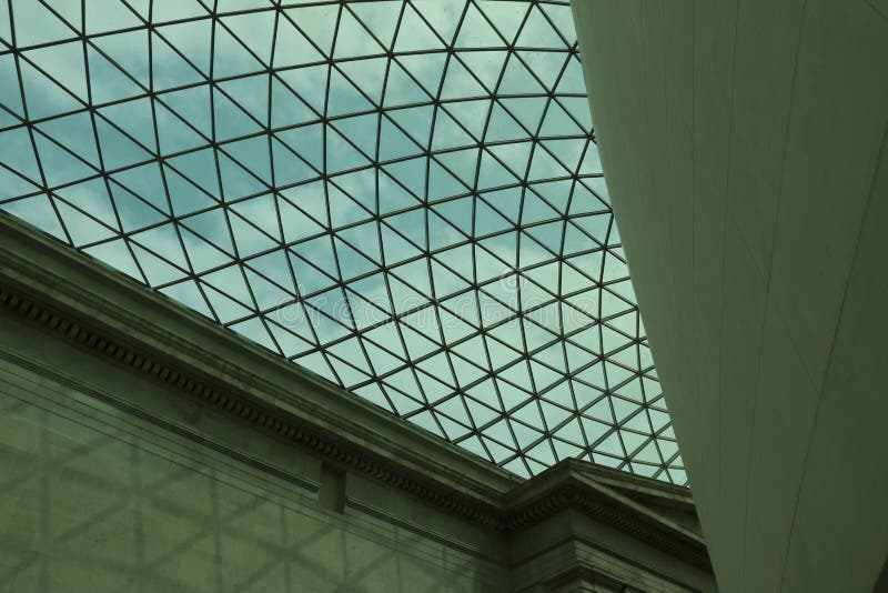 British Museum ceiling editorial photography. Image of glass - 14393582