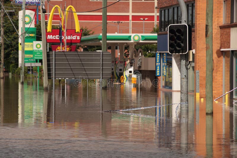KFC Disaster Queensland Floods Horizontal Editorial Image - Image of ...