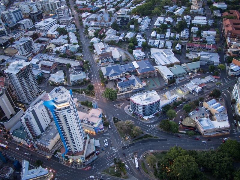 Brisbane Bird s eye view editorial photo. Image of building - 73275661