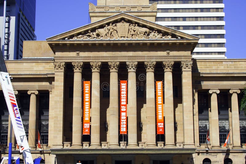 Brisbane City Hall editorial stock image. Image of clock - 18234689