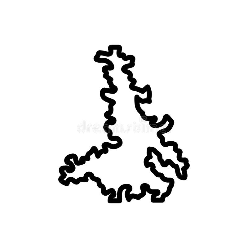 Black Line Icon for Brisbane, Australia and Nation Stock Vector ...