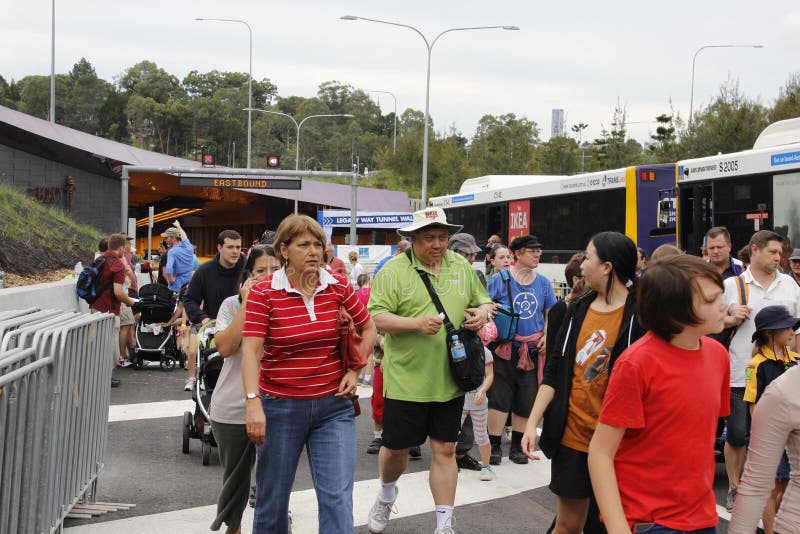 Brisbane Legacy Way Tunnel Walk Editorial Photography - Image of ...