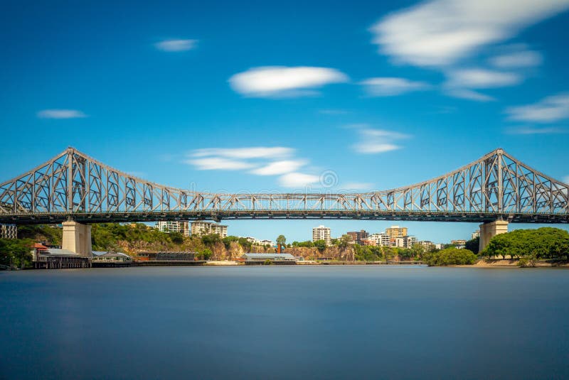 Brisbane River and Story Bridge in Australia Stock Photo - Image of ...