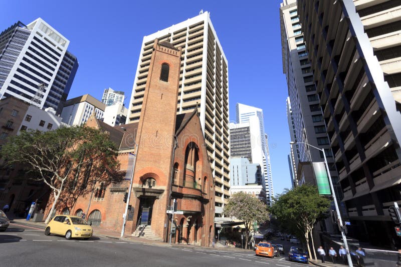 Brisbane S Modern Urban Architecture Stock Image - Image of concrete ...