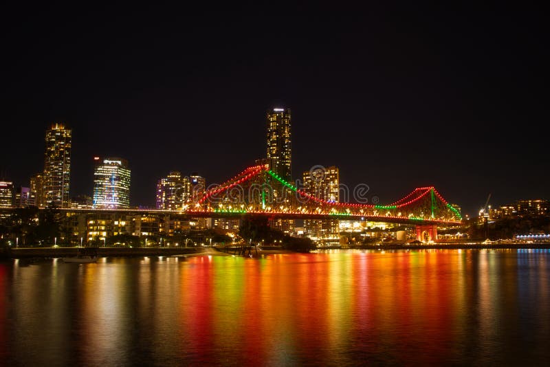 Brisbane Skyline at dawn stock photo. Image of beautiful - 205984688