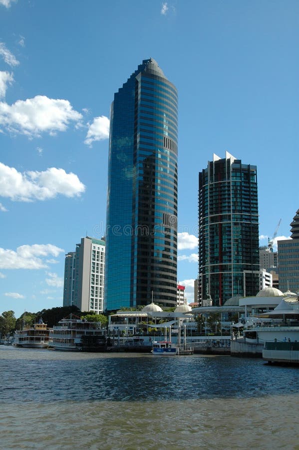 Brisbane Tower stock image. Image of tower, restaurant, blue - 55855