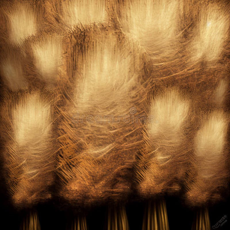 Bristly Brush Textured Background (generative AI) Stock Illustration ...