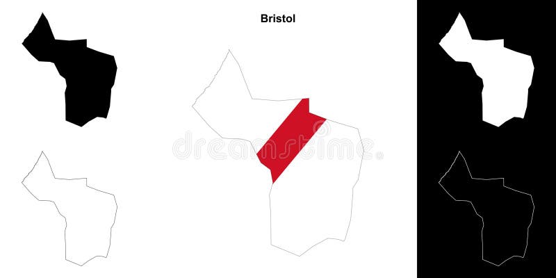 Bristol outline map stock vector. Illustration of template - 323768076