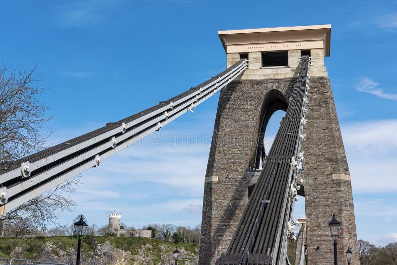 Bristol Observatory & Suspension Bridge Editorial Stock Photo - Image ...