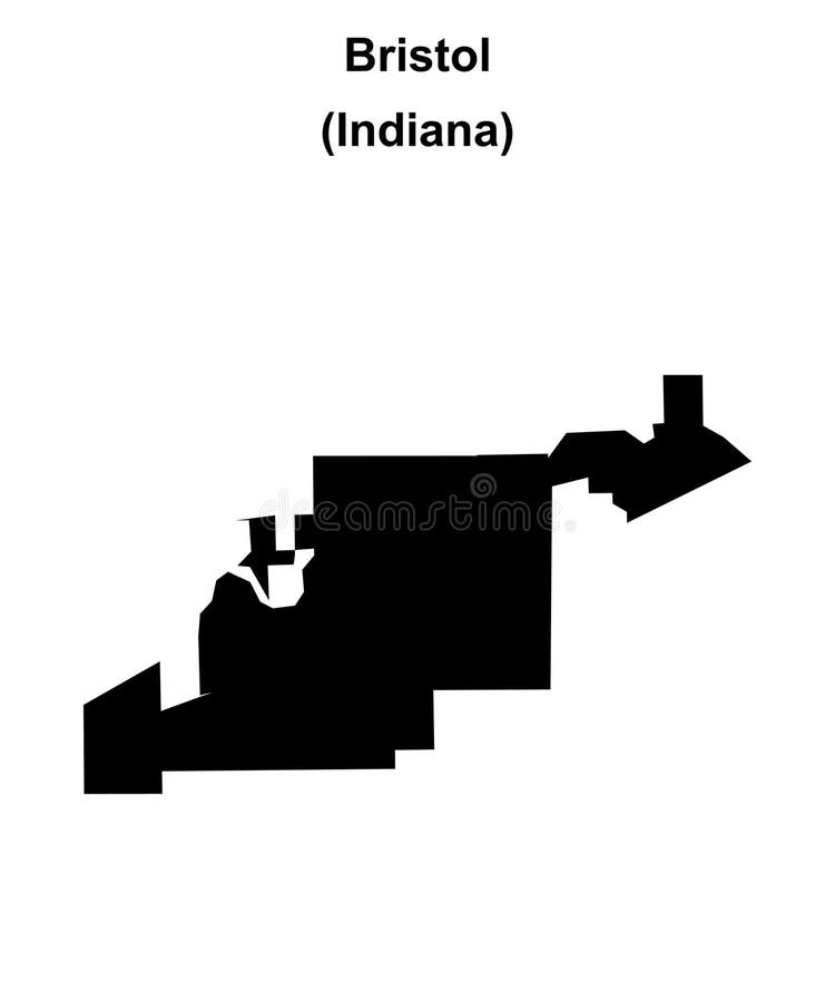 Bristol outline map stock vector. Illustration of region - 387282182
