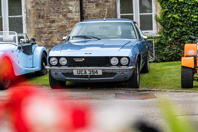 Bristol, UK- August 11, 2024: Blue Jensen Interceptor Classic Car at ...
